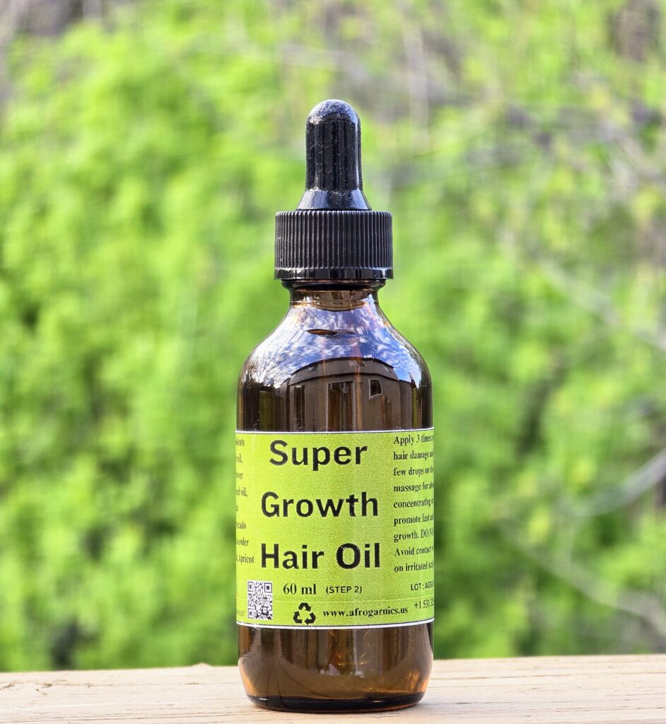 Super-Growth Hair Oil 2 fl. oz. (STEP 2) - Afrogarnics LLC
